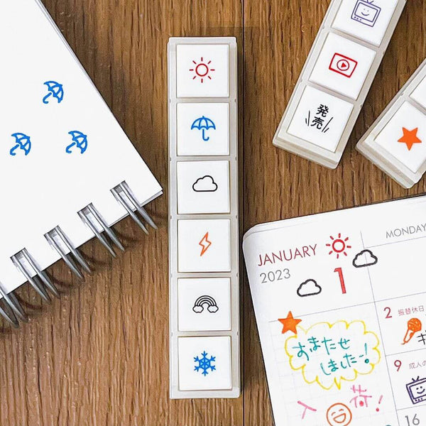 Pochitto6 Push-Button Stamp - Weather – Sumthings of Mine