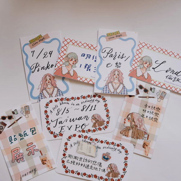 LDV Card Set: Slow travel (8pcs) – Sumthings of Mine