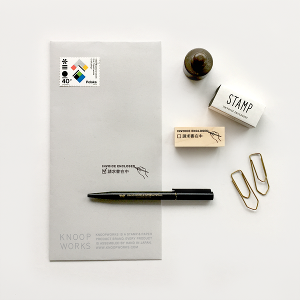 KNOOP Original Rubber Stamp - Invoice Enclosed – Sumthings of Mine